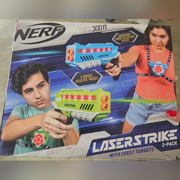 Nerf | Toys | Nerf Laserstrike 2pack With Chest Targets Green And Blue ...